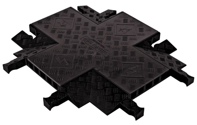 4-Way Cross, 5-Channel General Purpose Cable Protector, Protects 1.325 ...