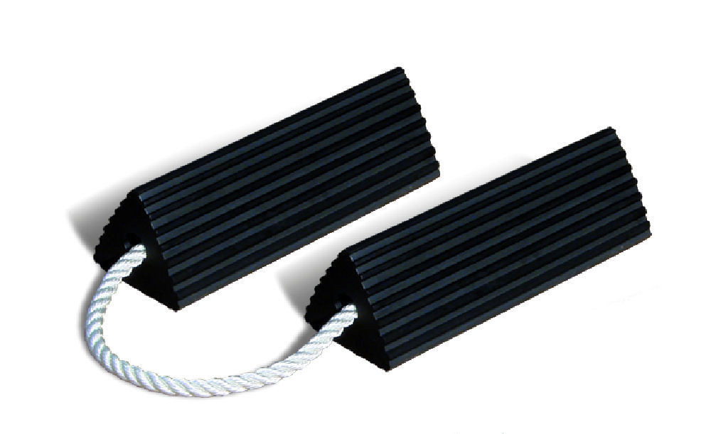 15" Aviation Wheel Chocks, Rubber, Roped Pair | Aircraft Chock | RC5515 ...