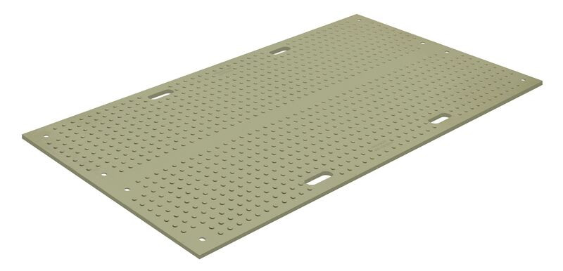 TrakMat® Ground Protection Mat | 44"x96" Green Mat | Checkers Safety ...