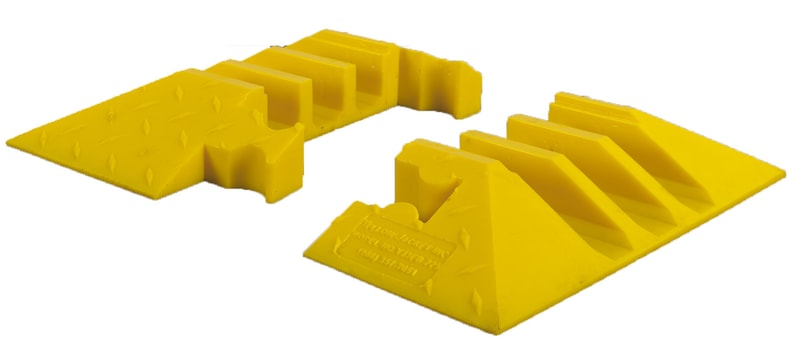 3-Channel Cable End Caps, Protects 2.125" Dia. Lines, Heavy-Duty ...