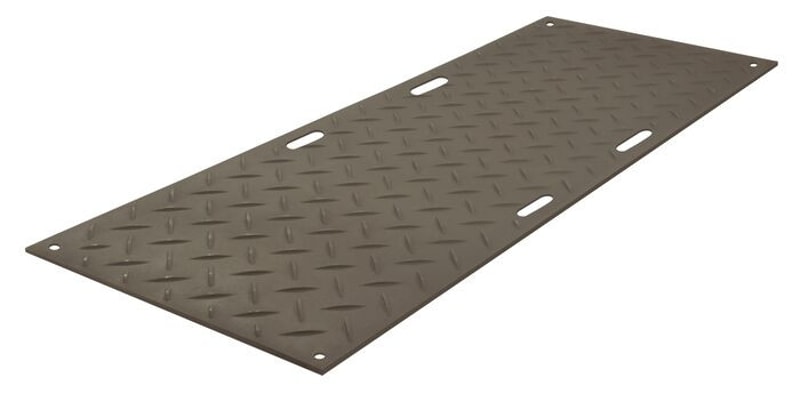 3x8 Ground Protection Mat, Smooth Side, 120 Ton, Black | AlturnaMATS ...